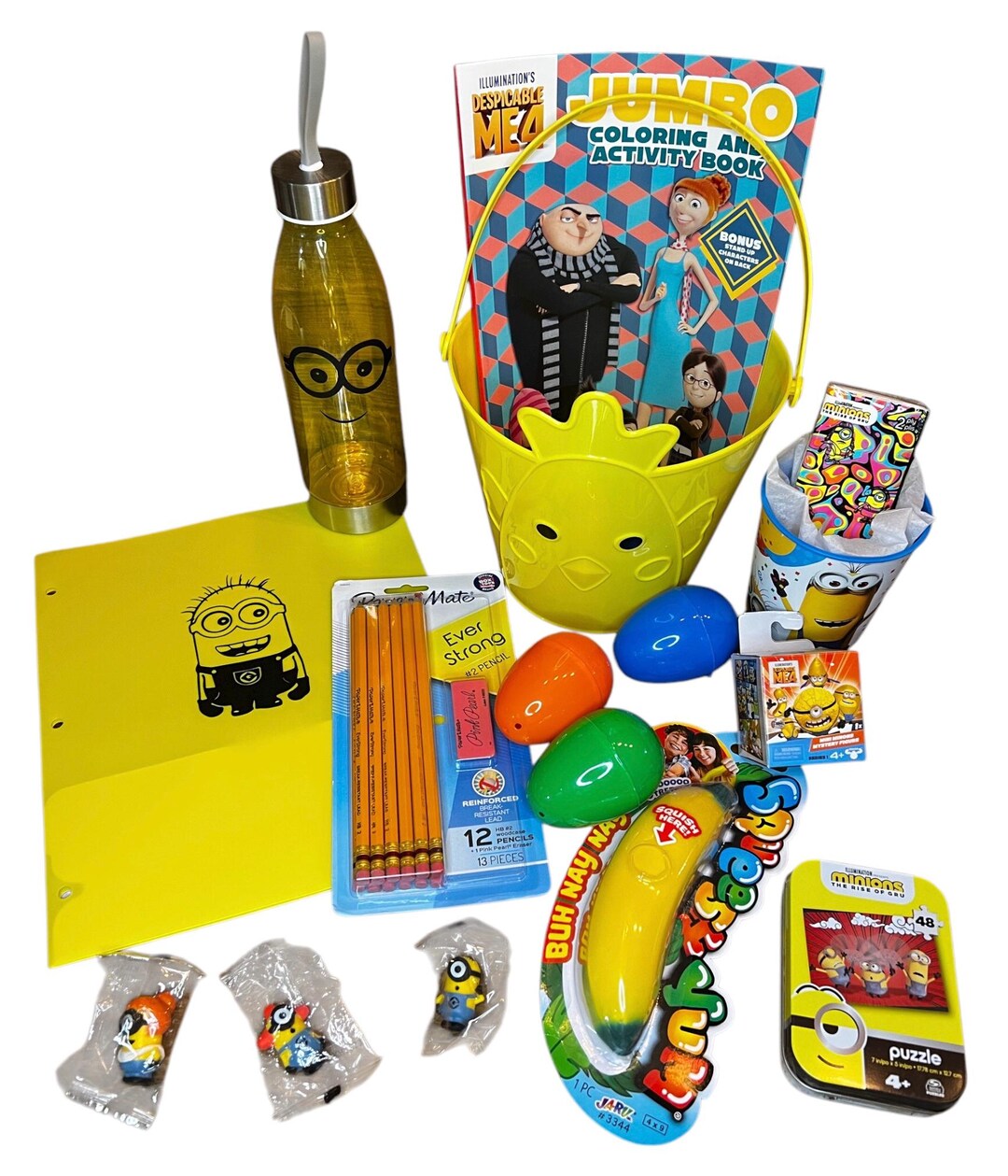 Minions Filled Kids Easter Basket * Boys * Girls * Prefilled Gift ...