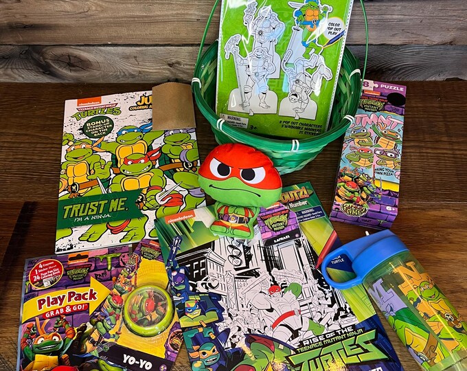 Teenage Mutant Ninja Turtles Filled Easter Basket * Boys Prefilled Gift ...