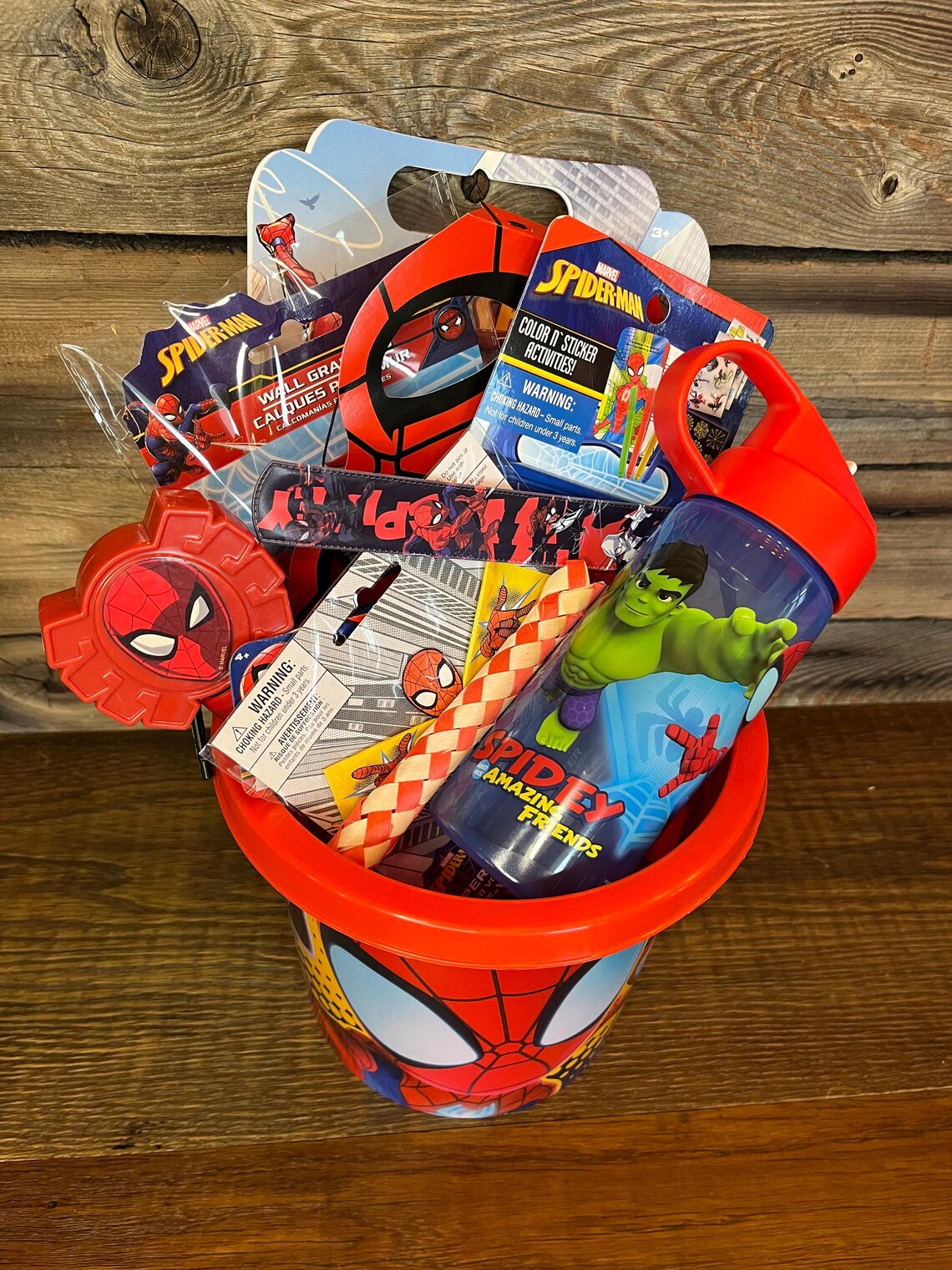 Spider-man Filled Easter Basket Alternative Sand Bucket * Prefilled ...