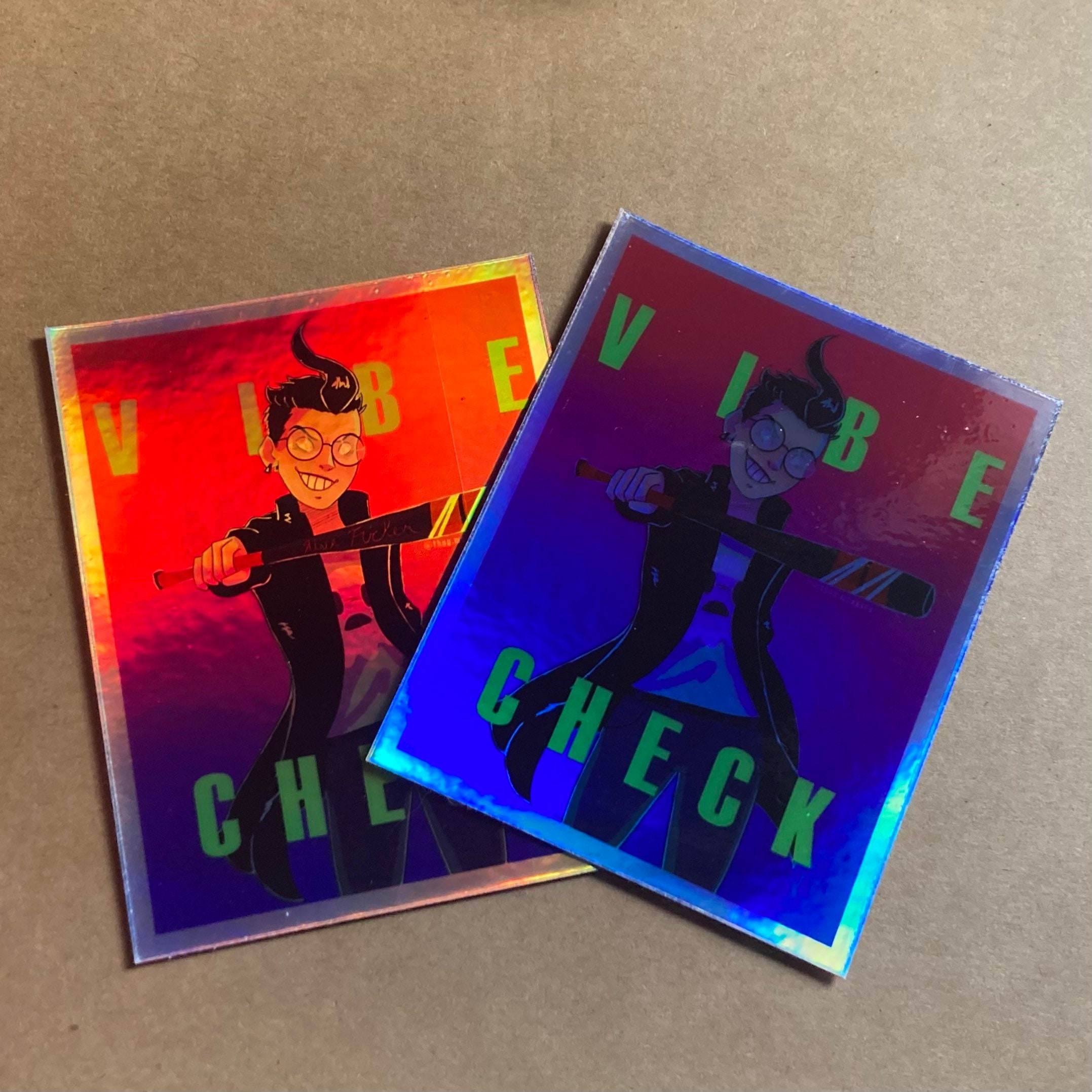 VIBE CHECK Dib Membrane 2.38 X 3 Holographic Fanart Sticker - Etsy