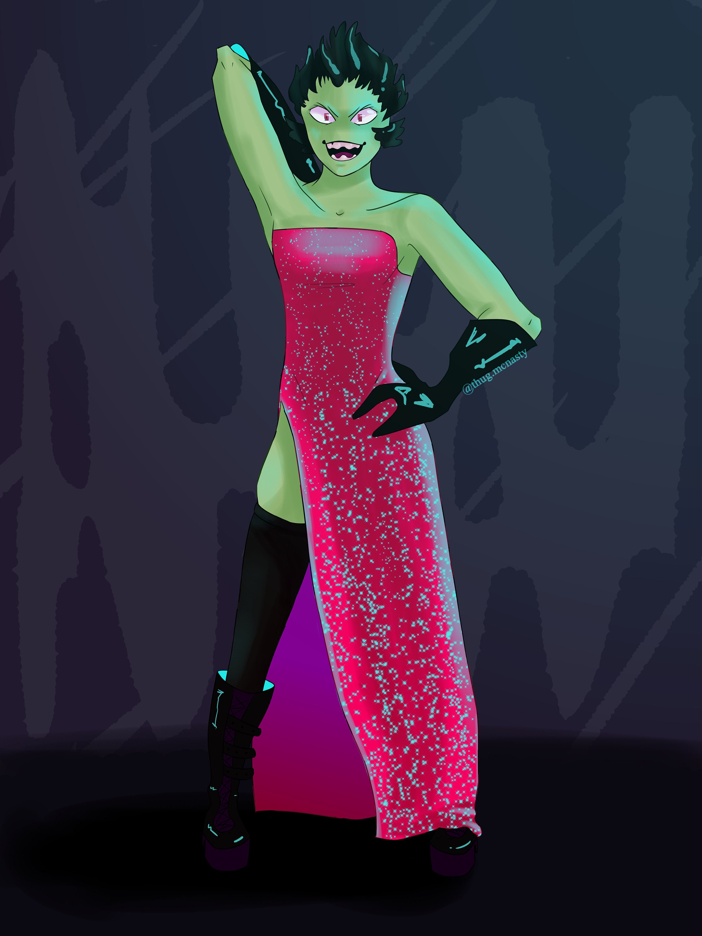 Prom Zim - Invader ZIM 4"x6" Glossy Fanart Print - Etsy