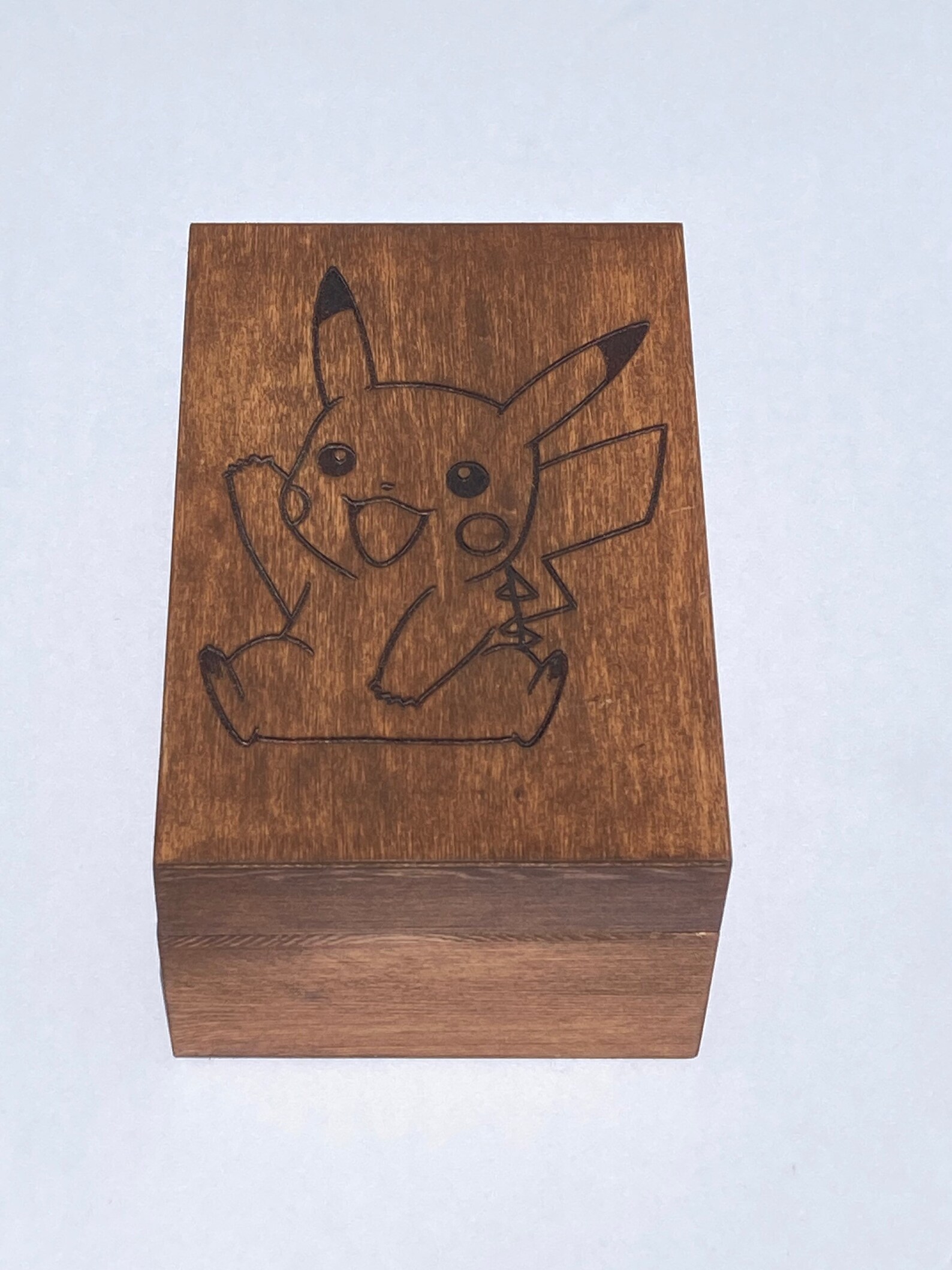 Pikachu Pokemon wood burned box | Etsy