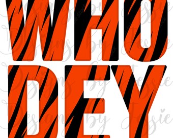 Who Dey Png | Etsy