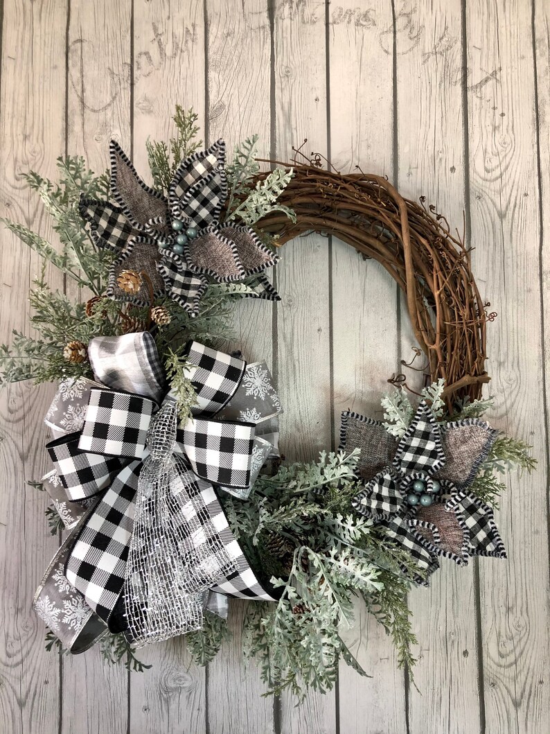 Candy Cane wall Decor Buffalo Plaid Decor Candy Cane - Etsy