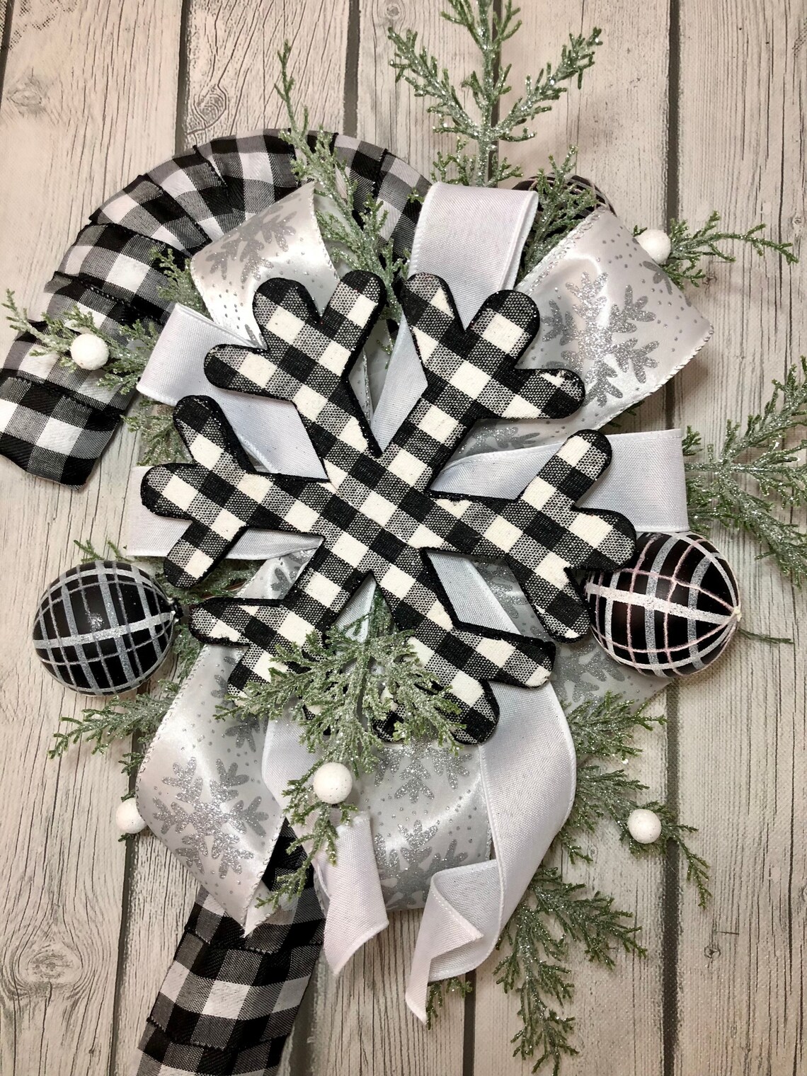 Candy Cane wall Decor Buffalo Plaid Decor Candy Cane - Etsy