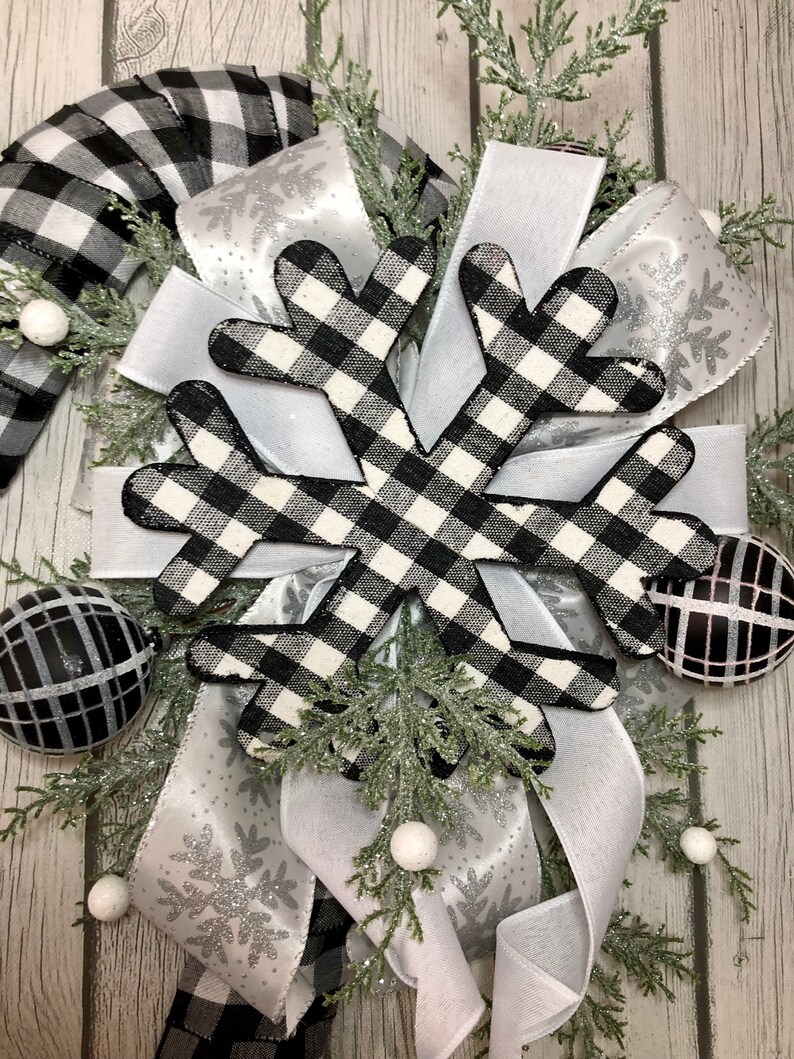 Candy Cane wall Decor Buffalo Plaid Decor Candy Cane - Etsy