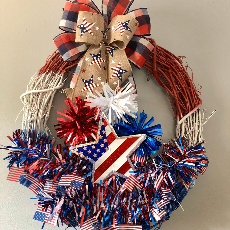 Labor Day Wreath - Etsy