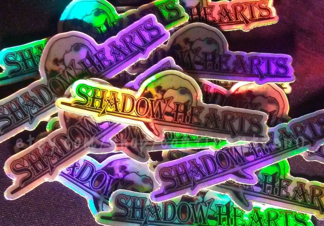 Shadow Hearts Logo HOLOGRAPHIC Sticker | SHADOW HEARTS - Etsy