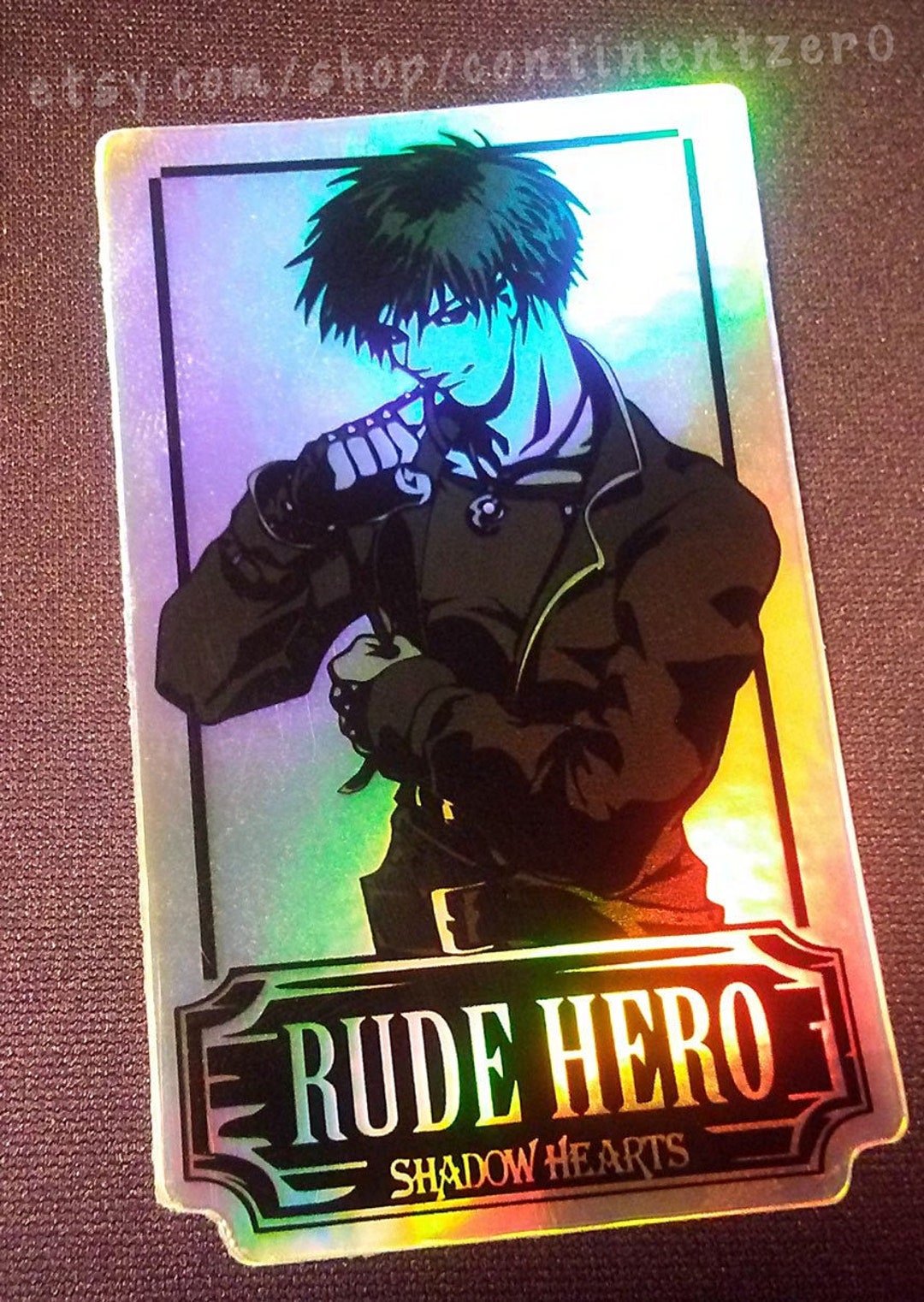 YURI Hyuga Holographic Sticker | SHADOW HEARTS | Shadow Hearts Covenant ...
