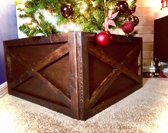 Christmas Tree Box Skirt - Etsy