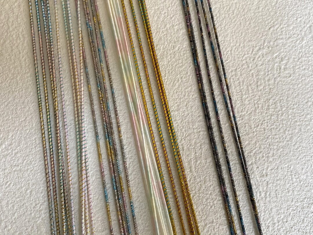 Mizuhiki Rainbow, Paper Strings, 6 Kinds of Mizuhiki, Japanese Cord ...
