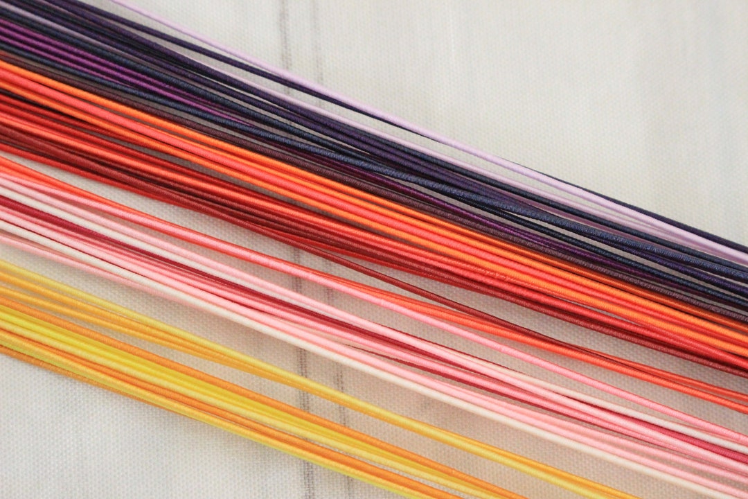 New Mizuhiki Yellow+red+pink+purple+orange Colors, Paper Strings ...