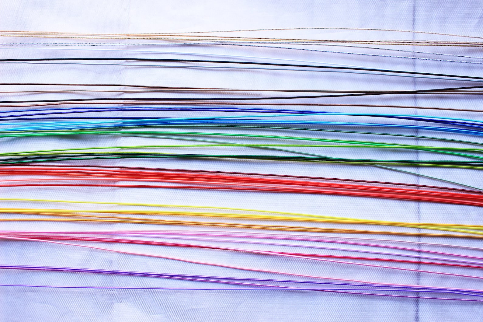 Mizuhiki Sample 4gold+2silver+41colors=47strings, Paper Strings ...