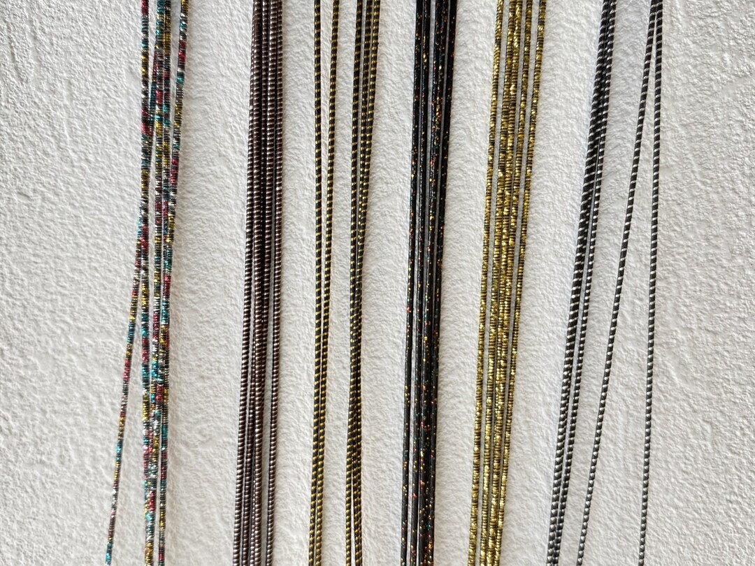 Mizuhiki Sparkle-black, Paper Strings, 6 Kinds of Mizuhiki, Japanese ...