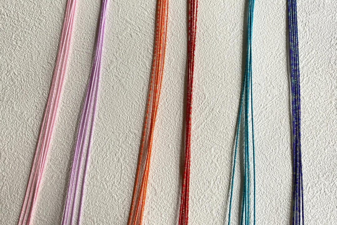 Mizuhiki Sparkle Colors, Paper Strings, Mizuhiki 6colors, Japanese Cord ...