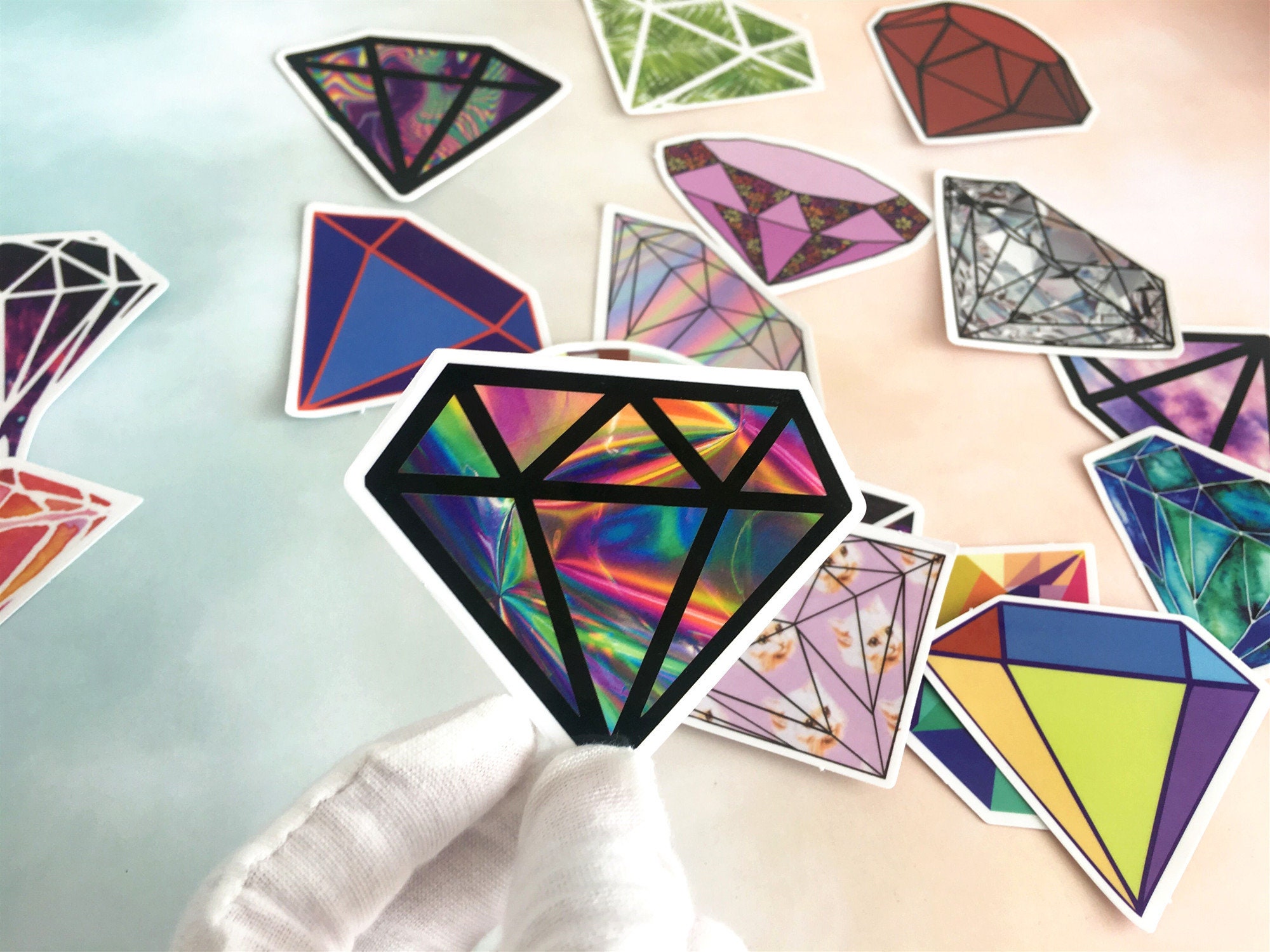 18Pcs Diamonds stickers packVinyl stickersLaptop | Etsy