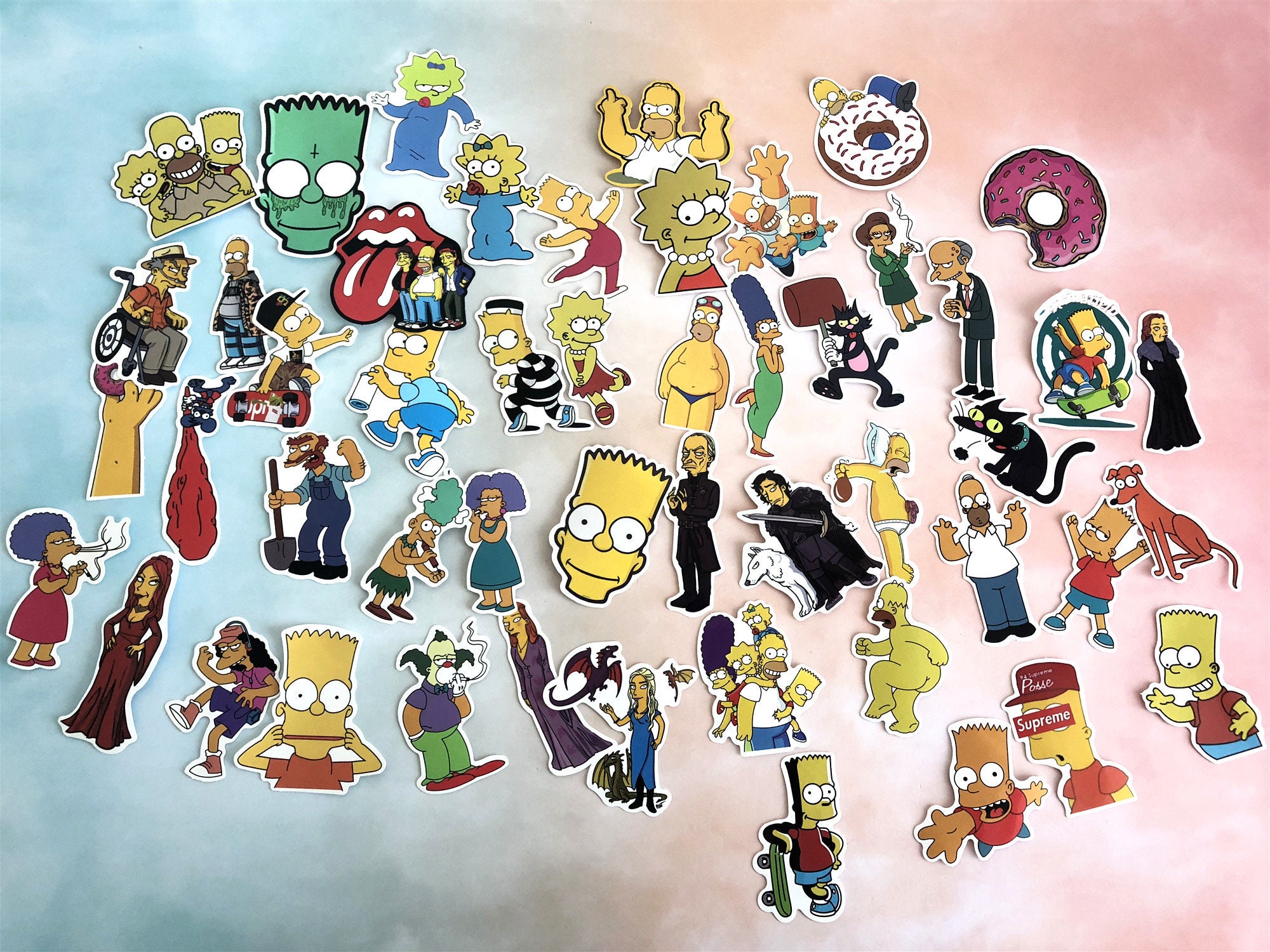 50Pcs The Simpson stickers packVinyl stickersLaptop | Etsy