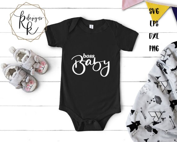 Boss Baby Svg, Png, Eps, Dxf Files Digital Download Handlettered Design ...