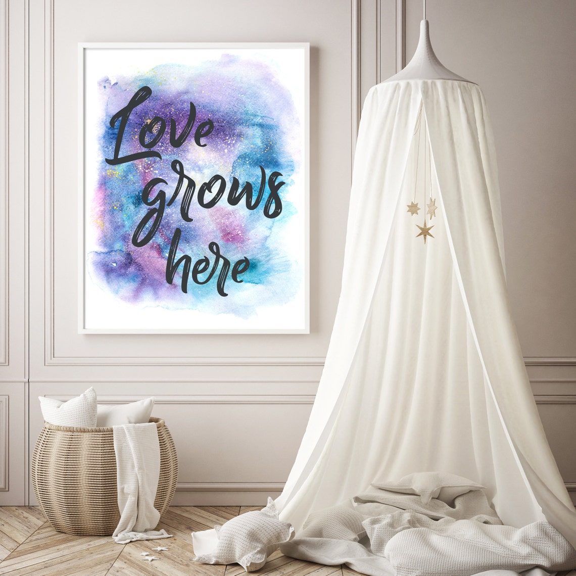 Love Grows Here Inspirational Wall Art Inspirational - Etsy