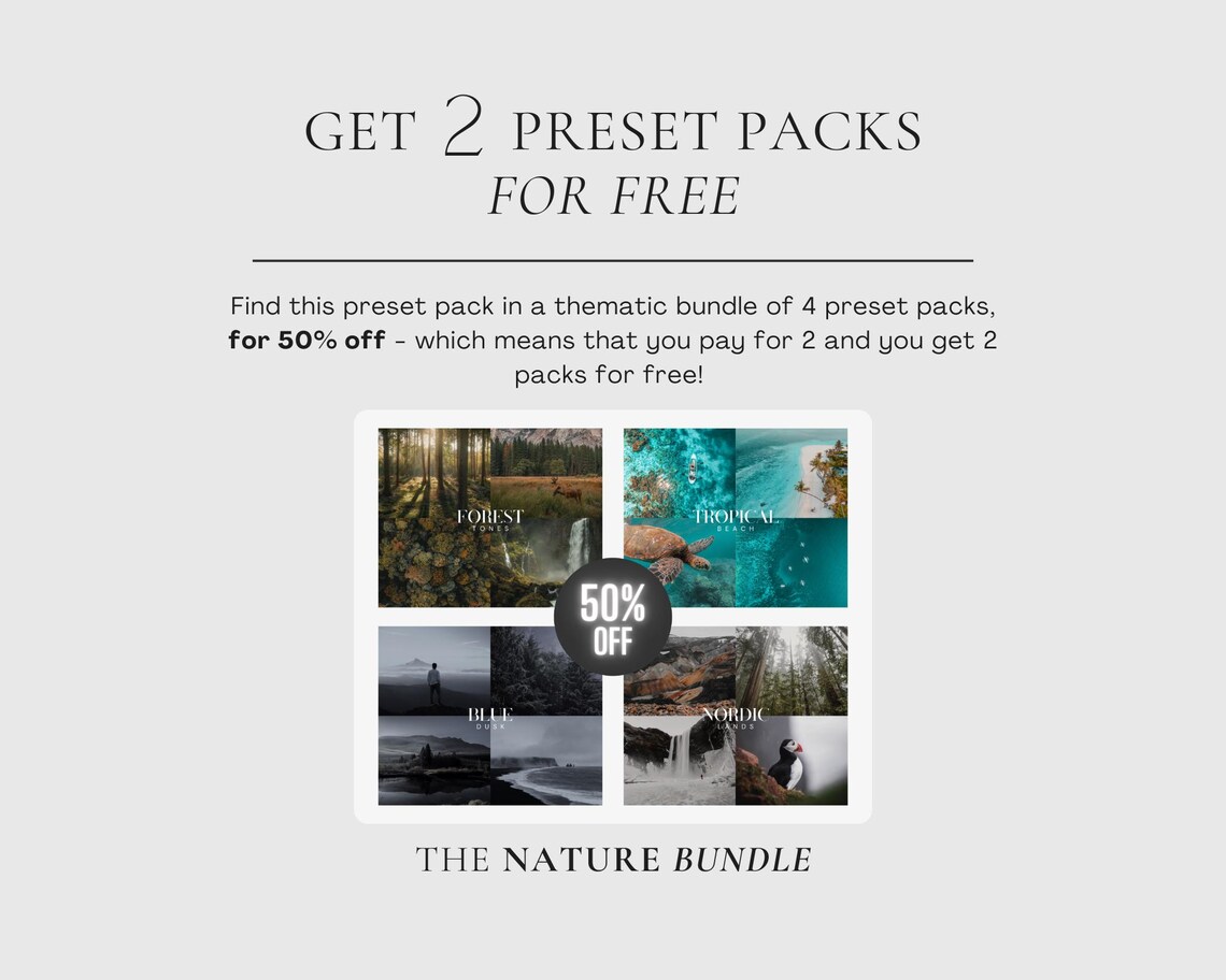 FOREST TONES Lightroom Presets, 10 Mobile & Desktop Presets, Spring ...