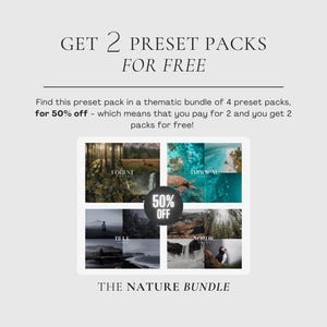 FOREST TONES Lightroom Presets, 10 Mobile & Desktop Presets, Spring ...