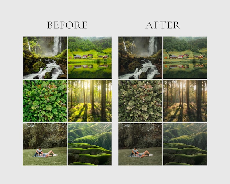 FOREST TONES Lightroom Presets, 10 Mobile & Desktop Presets, Spring ...