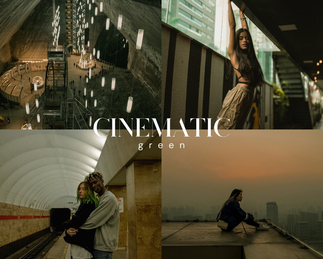 CINEMATIC GREEN Lightroom Presets, 10 Mobile & Desktop Presets, Green ...