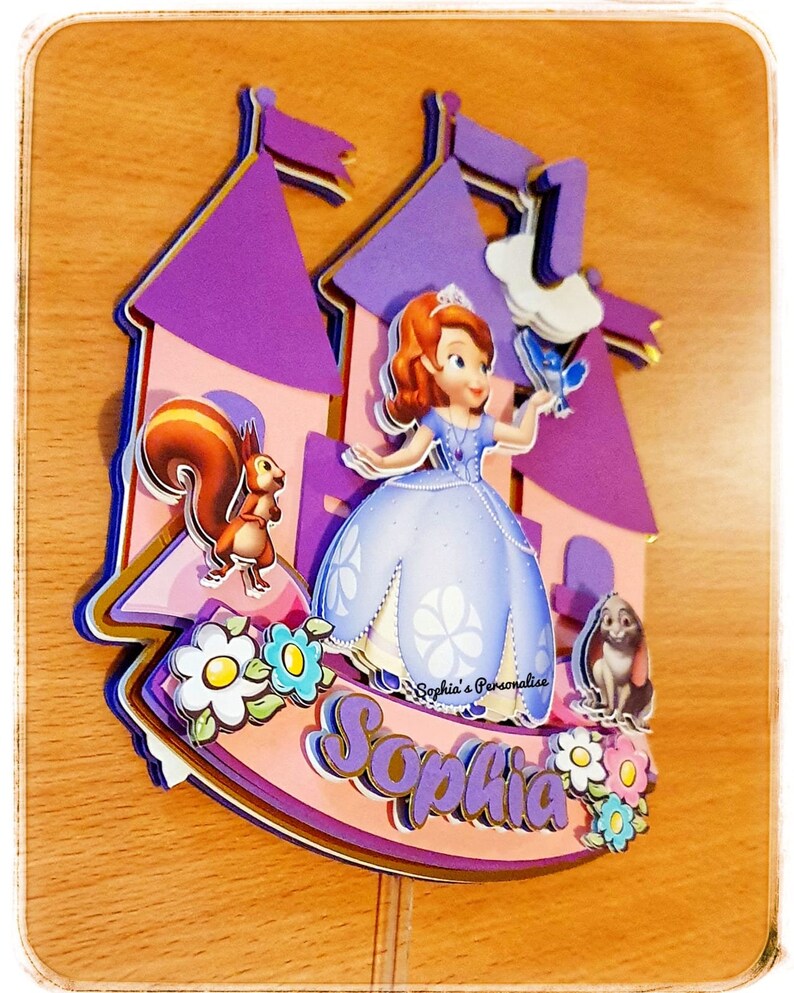 Sofia Theme Cake Topper/ Cake Topper/ Infant Party Ideas/ Cake Toppers ...