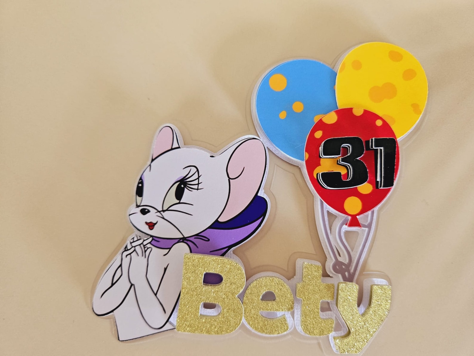 Tom and Jerry, Tom and Jerry Cake Topper, Tom & Jerry Birthday ...