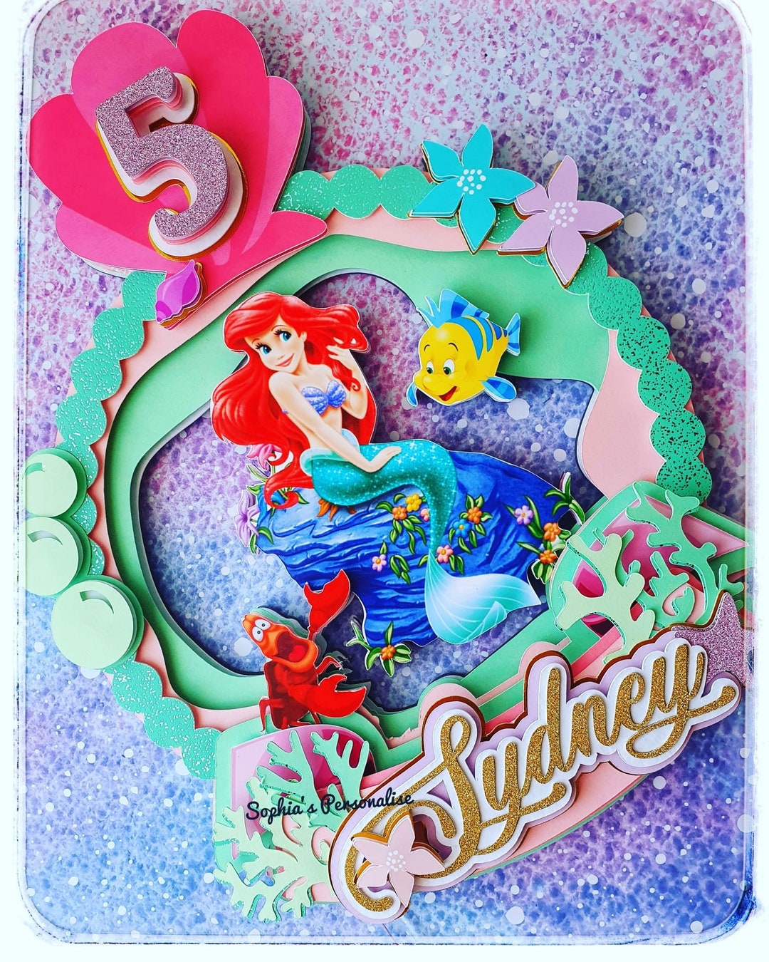 Mermaid Theme Cake Topper - Etsy