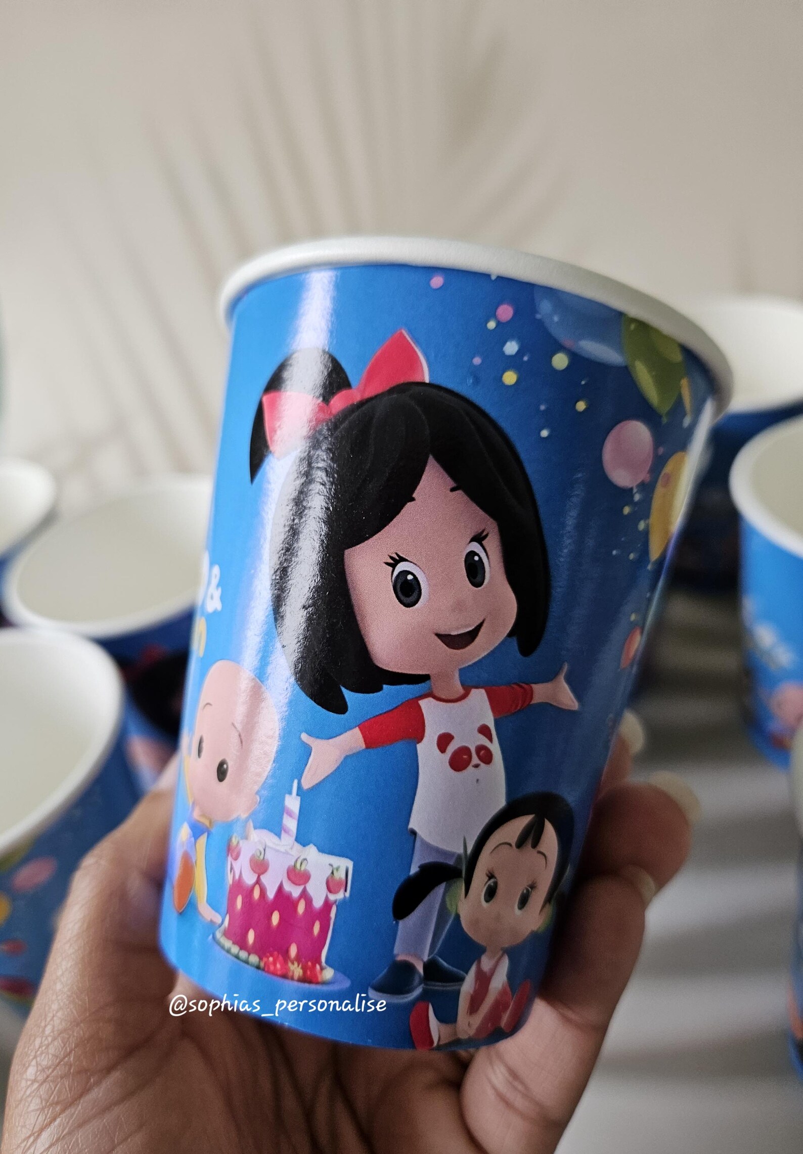 Personalised Paper Cup | Party Tableware | Paper Cup With Lid | Branded ...