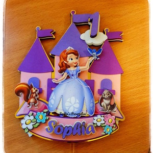 Sofia Theme Cake Topper/ Cake Topper/ Infant Party Ideas/ Cake Toppers ...