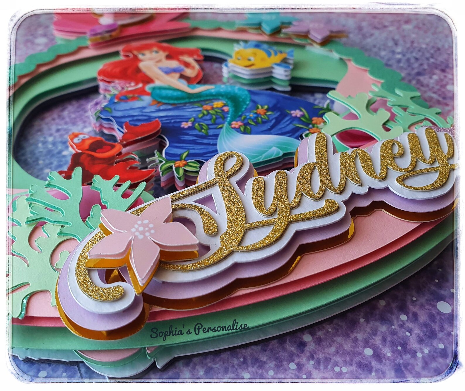 Mermaid Theme Cake Topper - Etsy