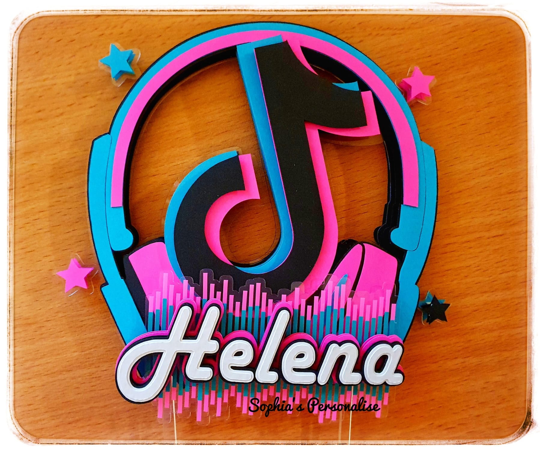 Tik Tok Cake Topper/ Personalised Cake Topper/ Tik Tok/ Cake Topper ...