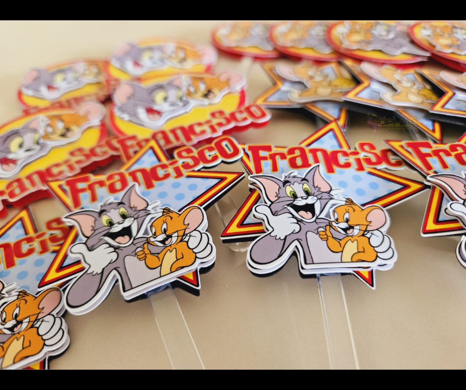 Tom and Jerry, Tom and Jerry Cake Topper, Tom & Jerry Birthday ...