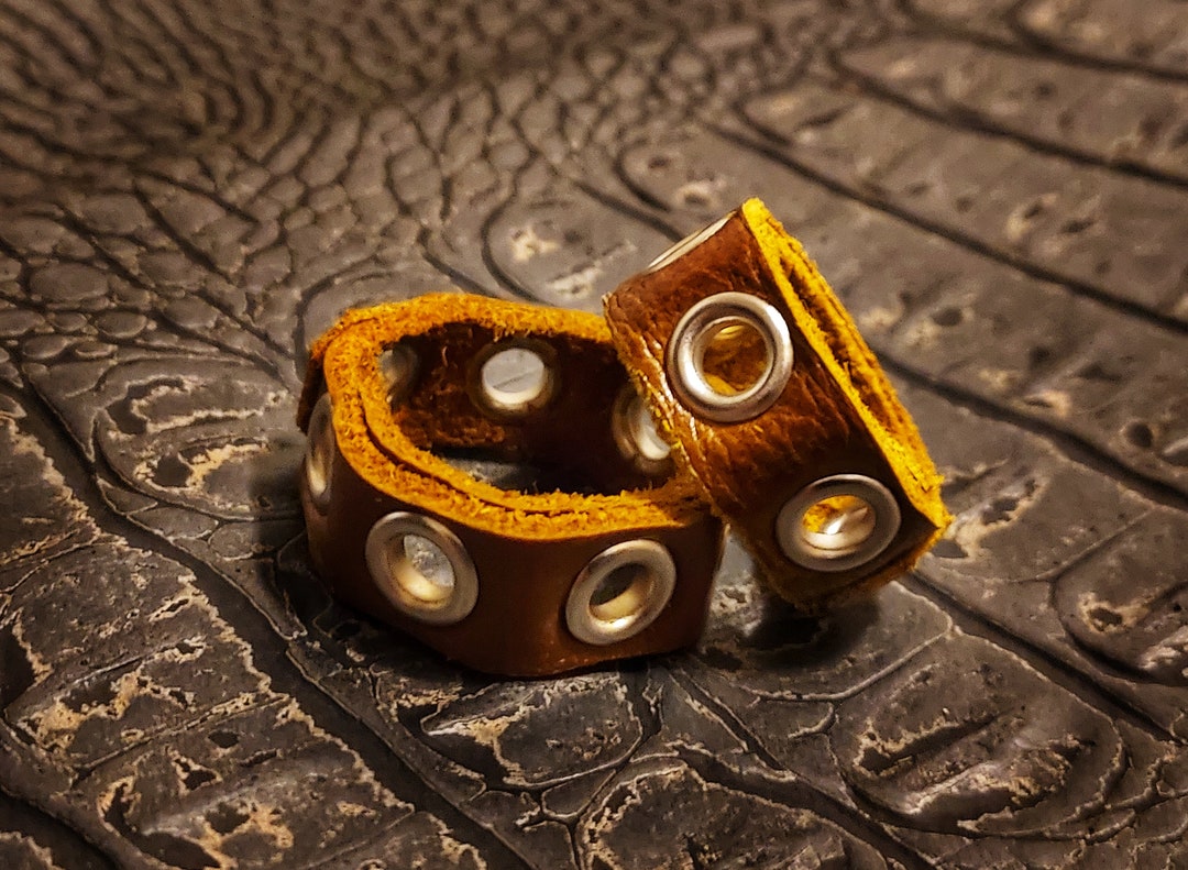 Leather Ring, Biker Styled Punk Rock Rings - Etsy