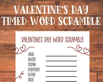 Valentine's Day Taboo Game Printable Valentine's Day - Etsy