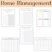 Household Planner Home Management Organizer, Organization Printable ...