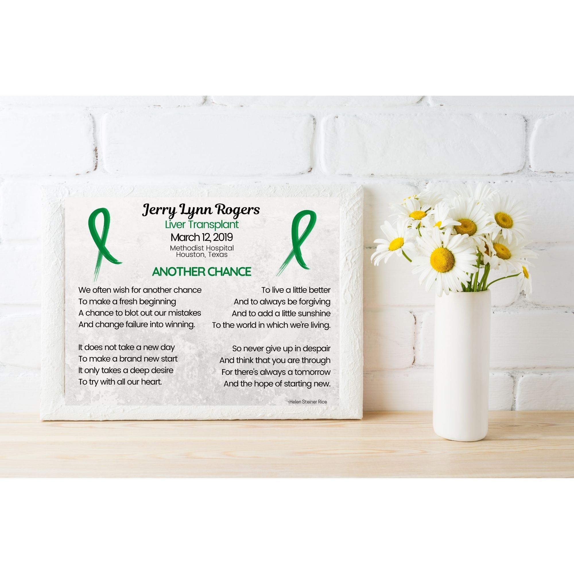 Personalized Organ Transplant Poem Gift (digital Download) - Etsy