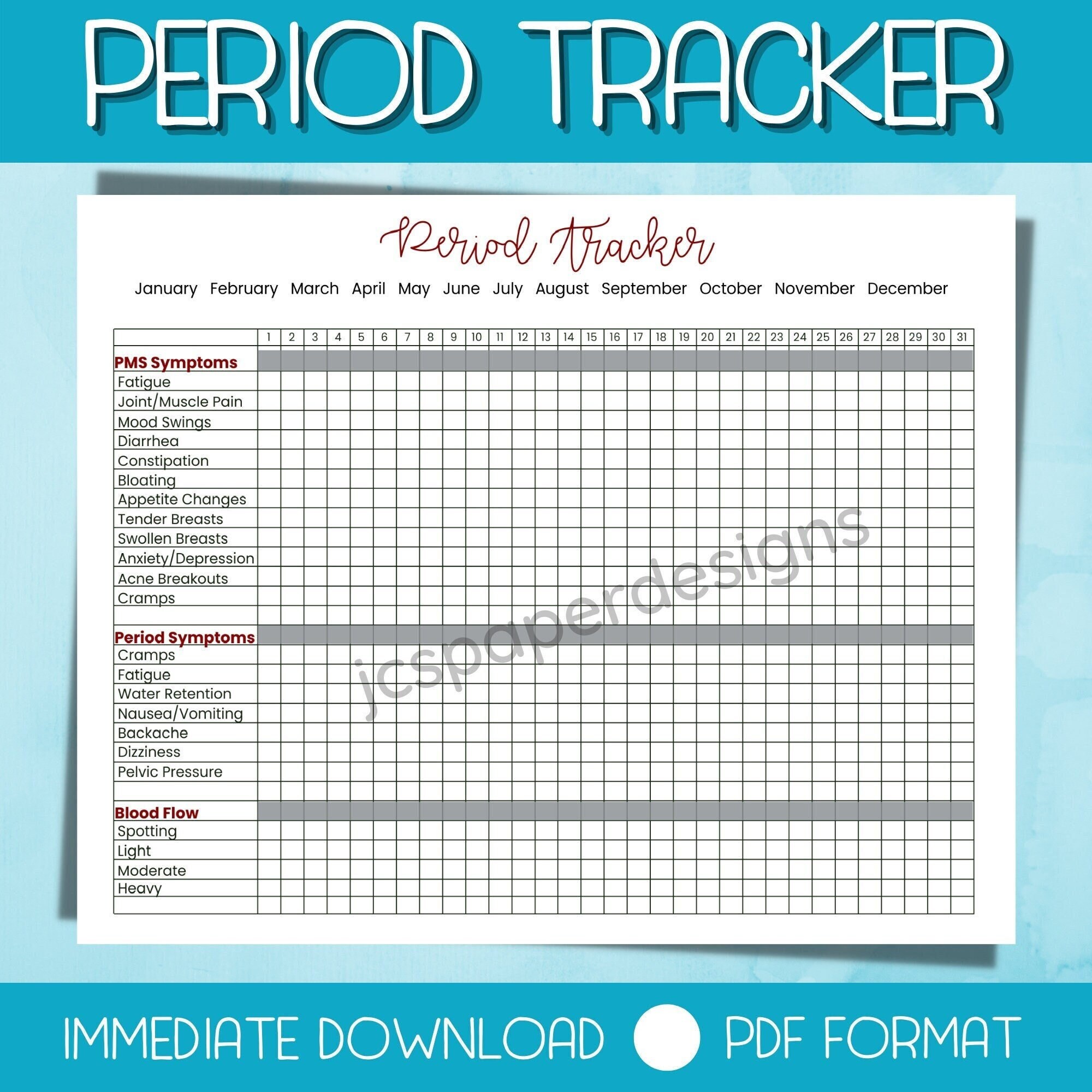 Period Tracker Menstrual Cycle Tracker Period Log Calendar Ovulation ...