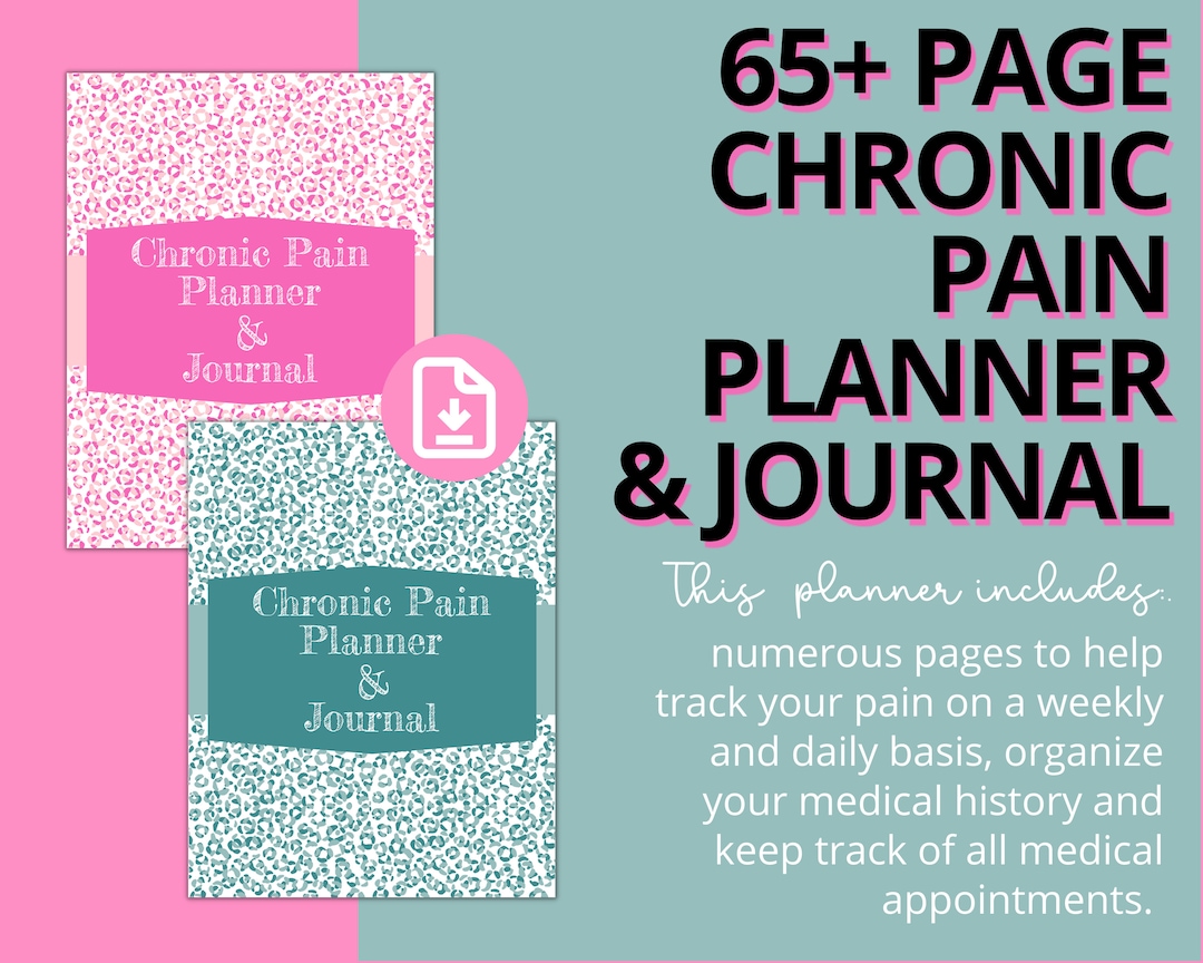 Chronic Pain Planner & Journal Daily Pain Log Weekly Pain - Etsy