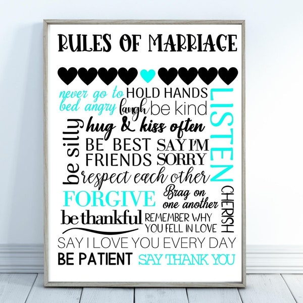Marriage Rules - Etsy