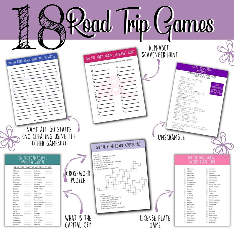 Road Trip Games for Kids | Road Trip Games for Adults | Road Trip ...