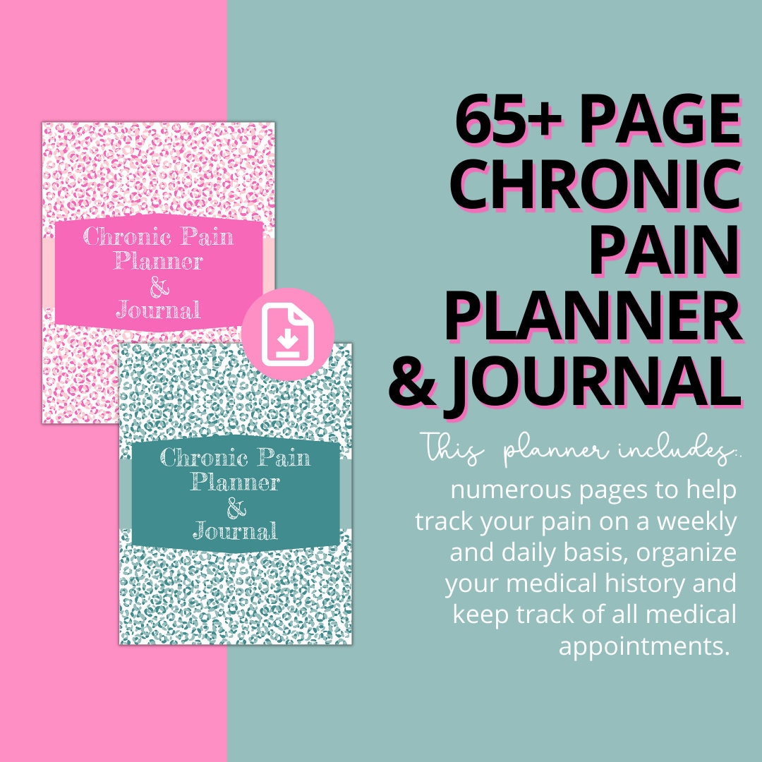 Chronic Pain Planner & Journal: Daily Pain Log, Weekly Tracker (digital ...
