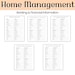 Household Planner Home Management Organizer, Organization Printable ...