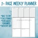 Weekly Planner Printable 2023, Weekly Template Planner - Etsy