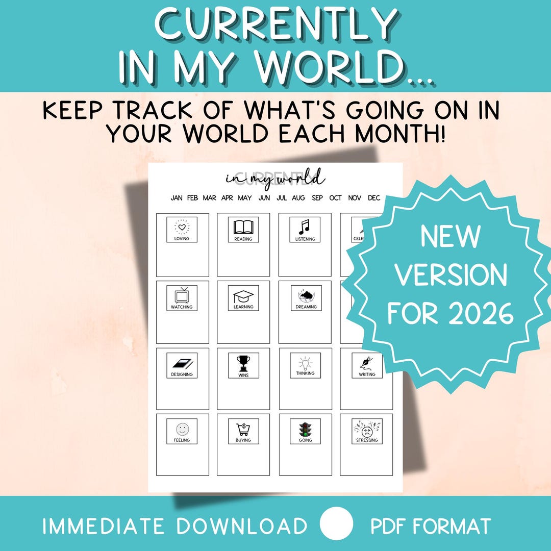Monthly Check-in Printable | Self Reflection Worksheet (digital ...