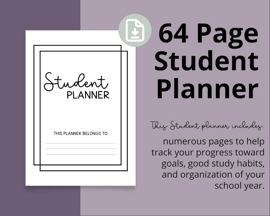 College High School Student Planner, Course Organization, Grade Tracker ...
