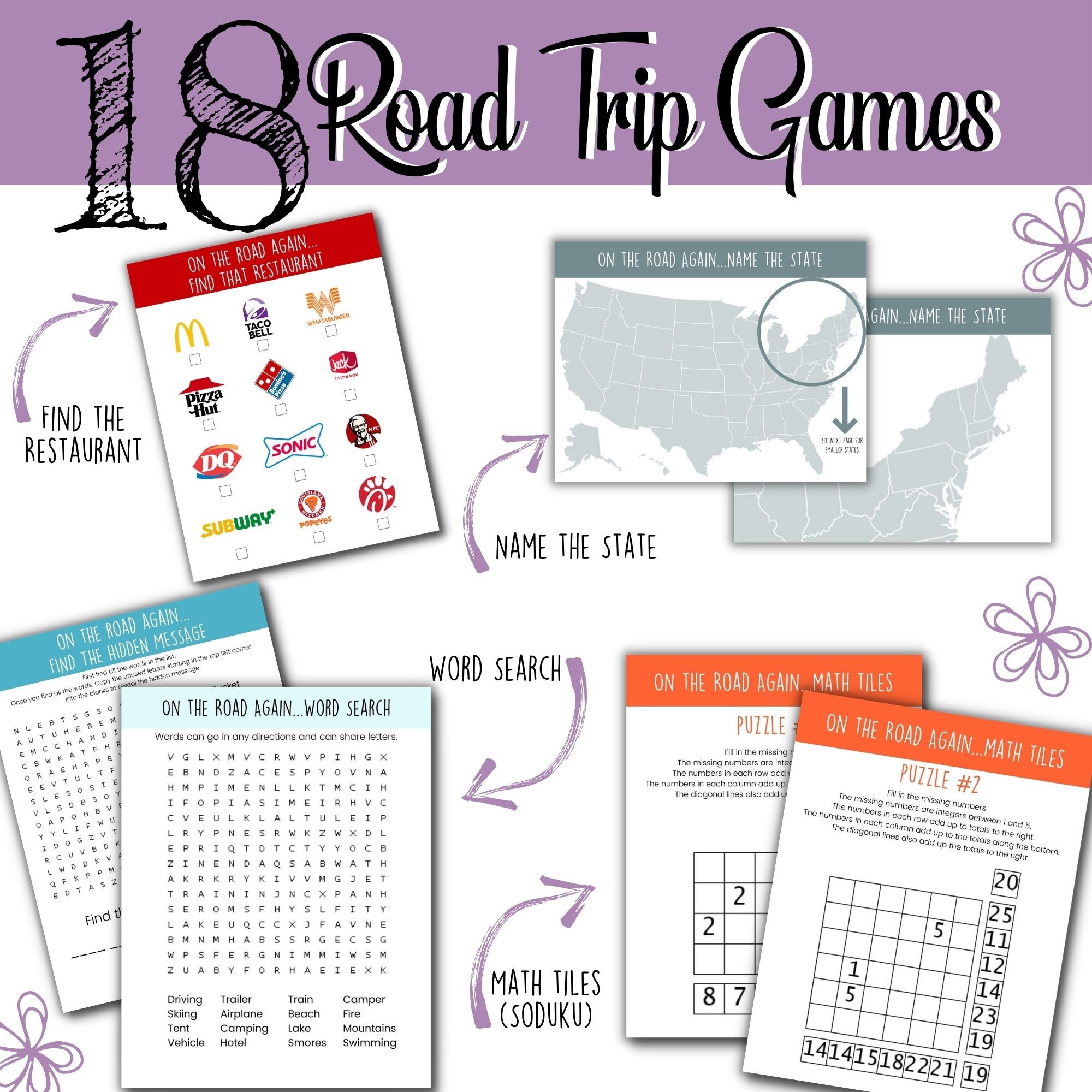 Road Trip Games for Kids | Road Trip Games for Adults | Road Trip ...