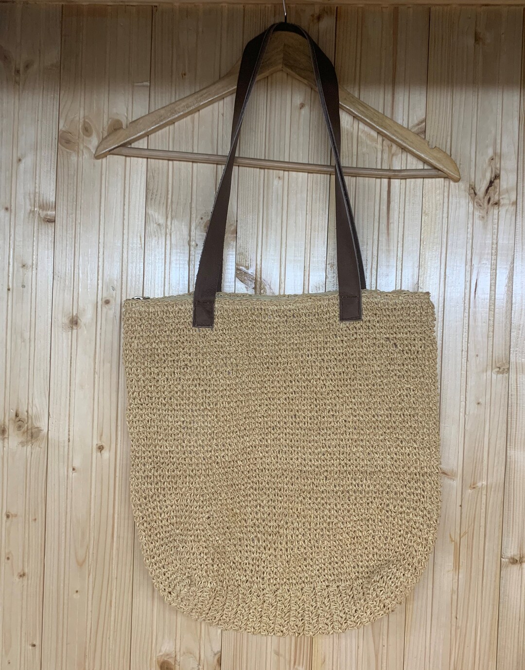 Hemp Jute Totebag Organic Hemp Jute Bag Hemp Shoulder Bag Unisex ...